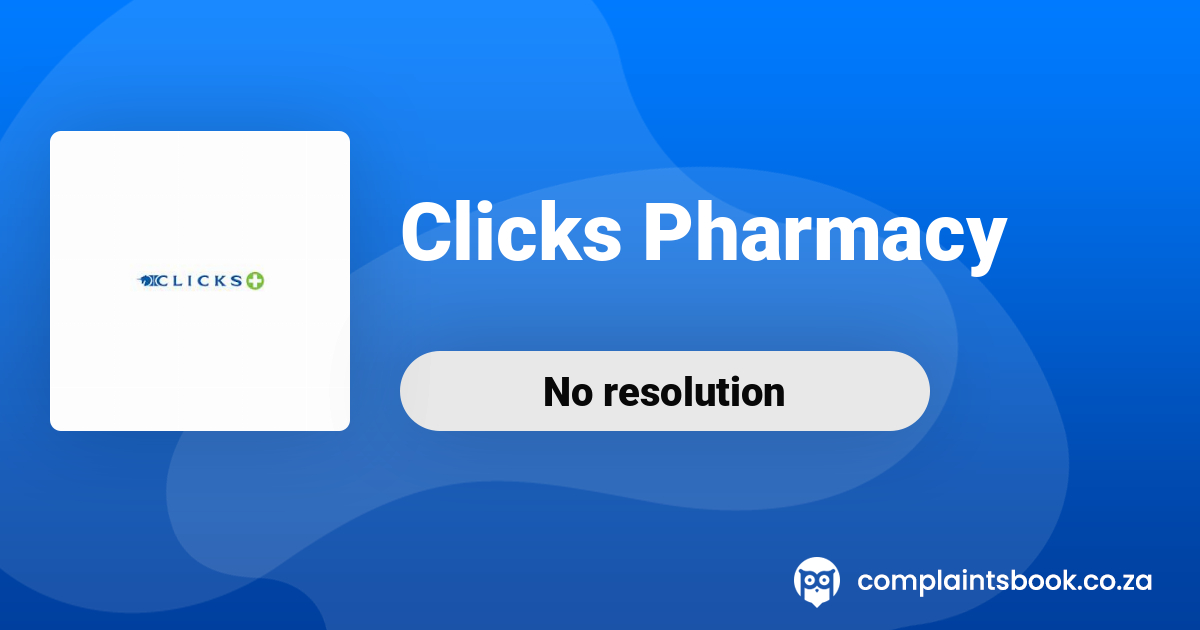 Complaint: Clicks Pharmacy - Received wrong medication from the ...